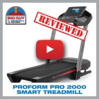 ProForm Pro 2000 Smart Treadmill received 77 Big Guy rating